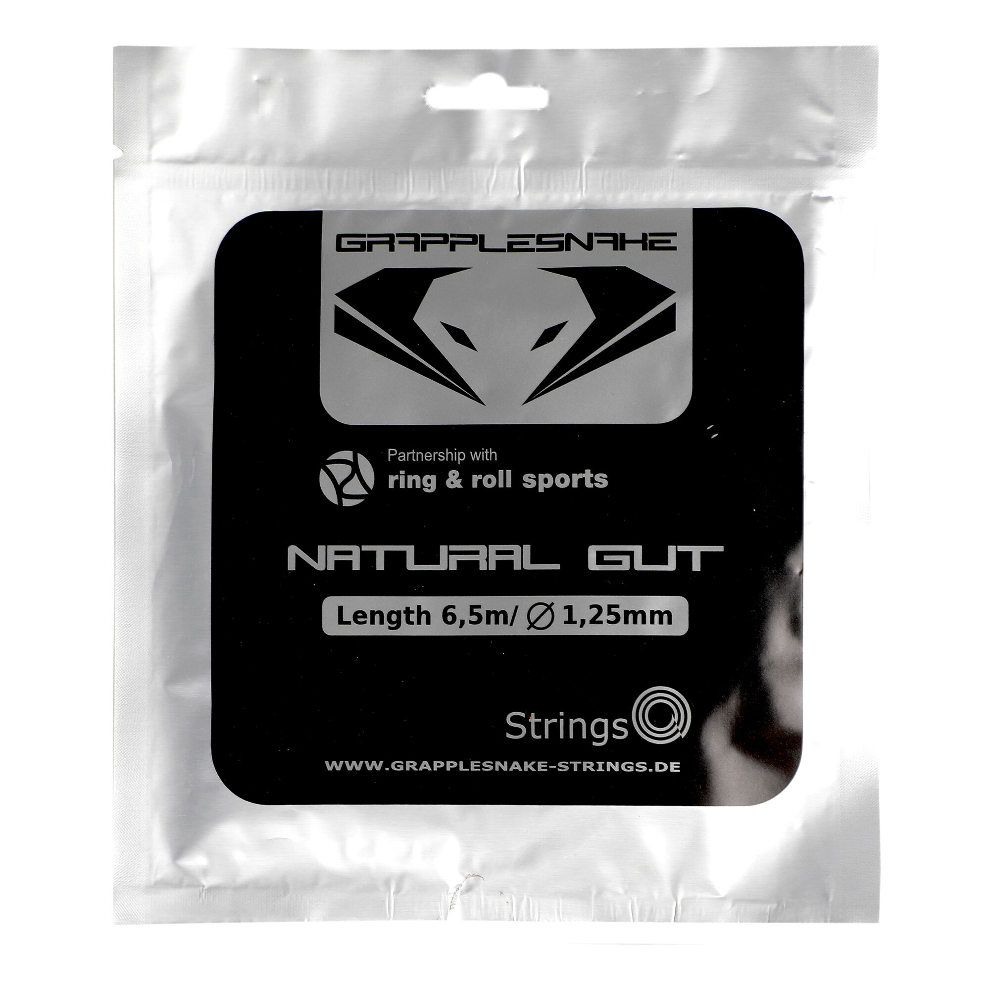 Buy Grapplesnake Natural Gut String Set 2x6,5m Ecru online | Tennis ...