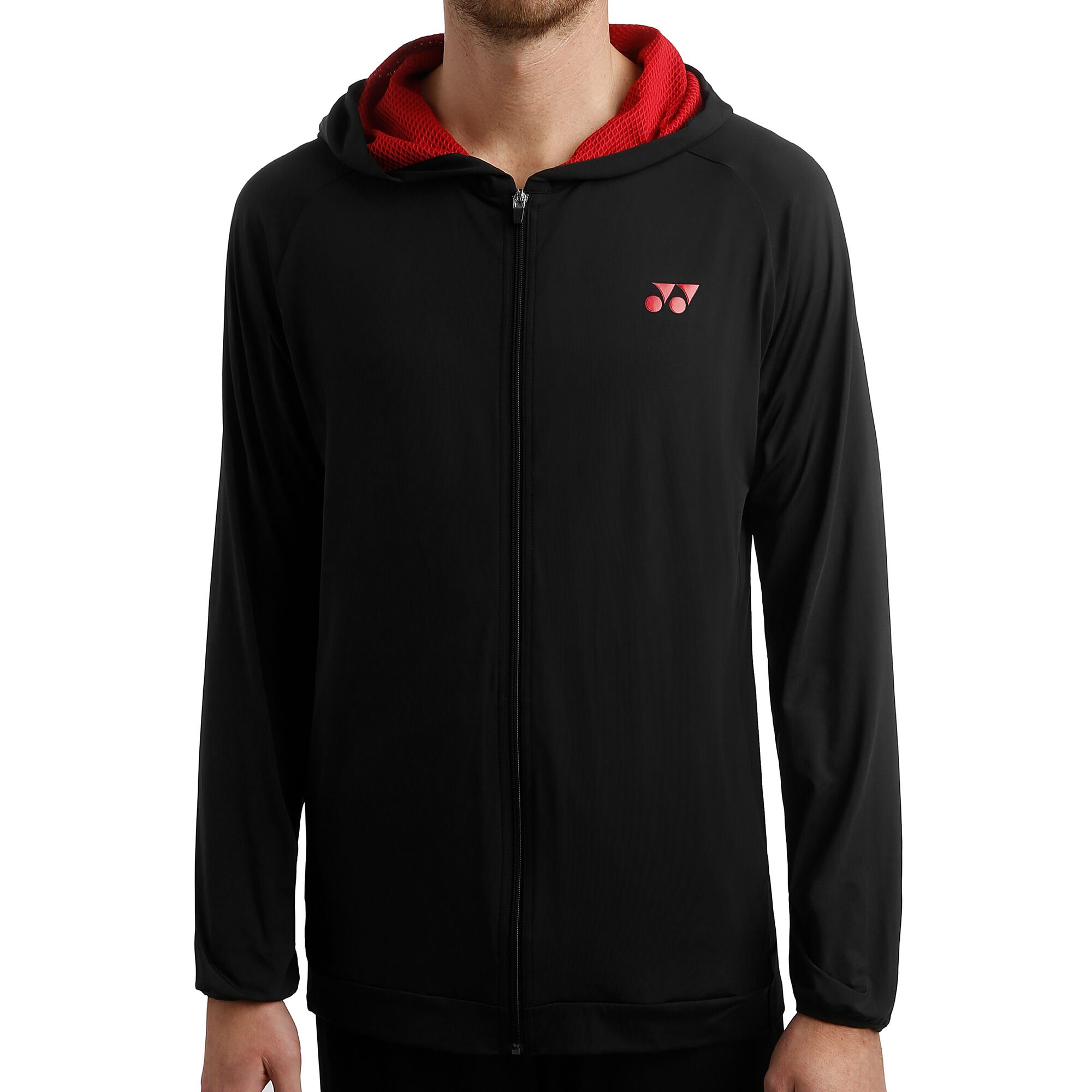 Buy Yonex Warm-Up Training Jacket Men Black, Silver online | Tennis ...