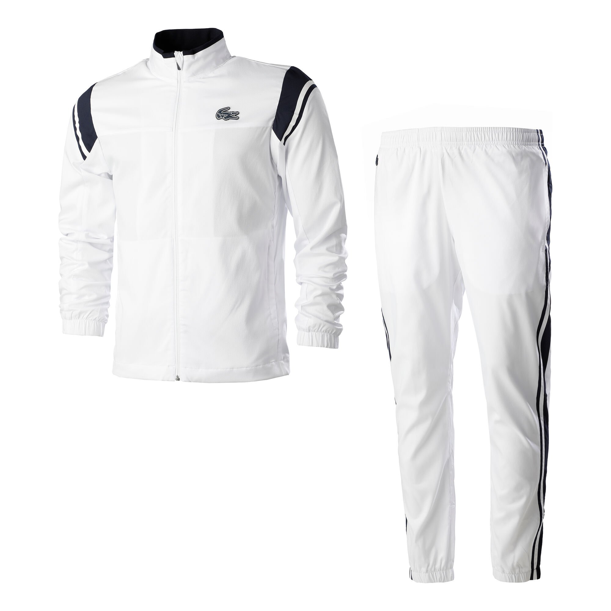 Buy Lacoste Tracksuit Men White Dark Blue Online Tennis Point Com