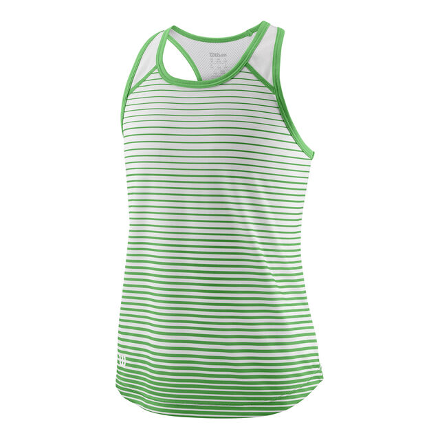 buy Wilson Team Striped Tank Top Girls - White, Black online | Tennis-Point