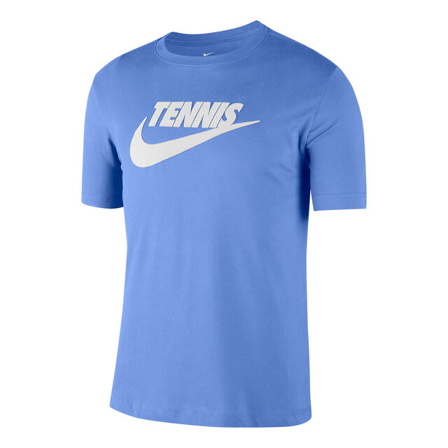 buy Nike Court Dri-Fit T-Shirt Men - Light Blue, White online | Tennis ...